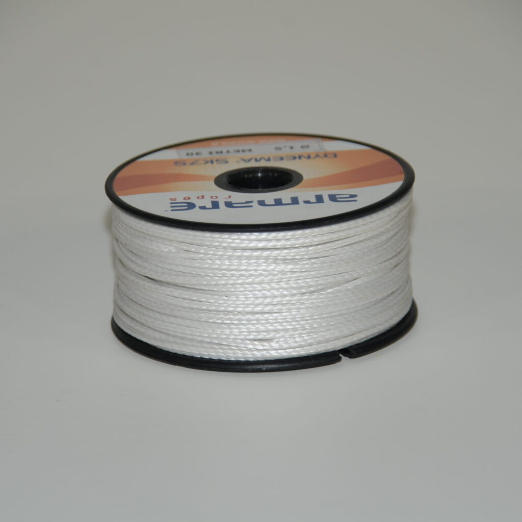 .6mm Dyneema minireel Silver - Chains Ropes Anchors